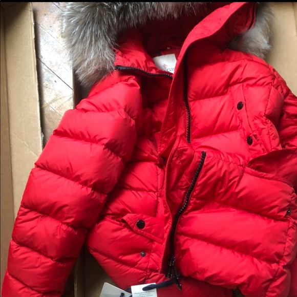Moncler | Jackets & Coats | Moncler Clion Belted Fox Furtrim Jacket | Poshmark